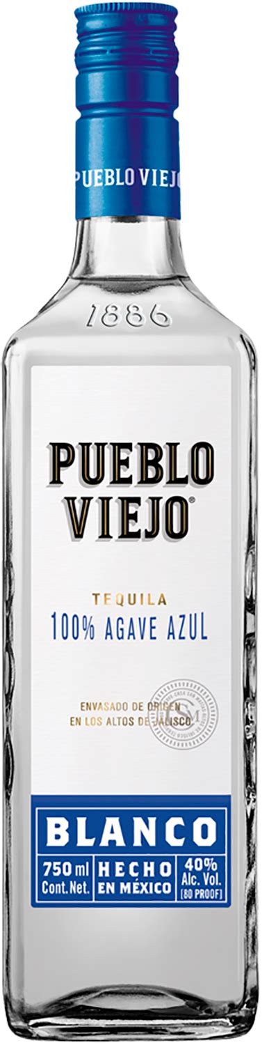 Текила Pueblo Viejo Blanco 0.7 л (Пуэбло Вьехо Бланко), купить в ...
