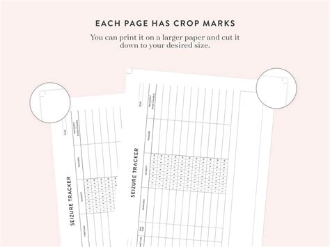 Printable Seizure Tracker Fillable Seizure Logs Epilepsy Tracker