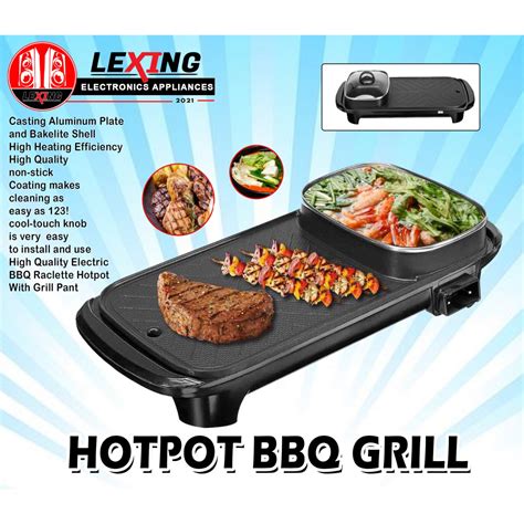 2in1 Korean Shabu Shabu And Grill Pan Samgyupsal Electric Griller