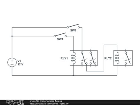 Interlocking Relays Circuitlab