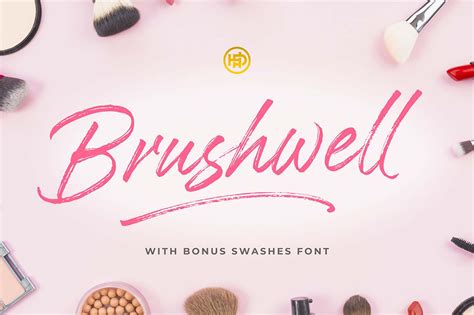 Brushwell Dry Brush Script Font Font Free Download Imockups