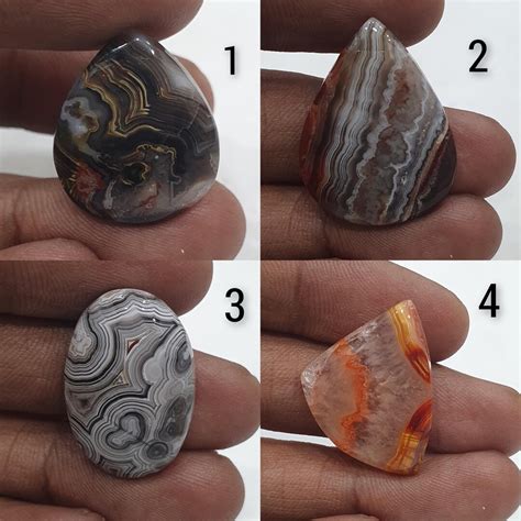 Natural Crazy Lace Agate Gemstone Both Side Polished Crazy Lace Agate