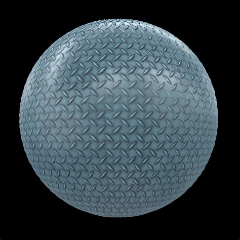 Blue Patterned Metal 01 Pbr Texture By Things