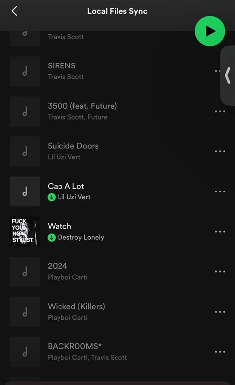 local files on mobile without syncing from pc r truespotify