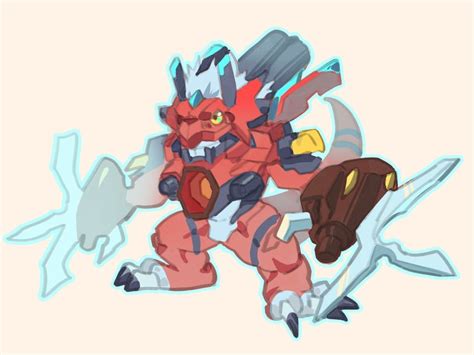 Megalogrowmon And Megalogrowmon X Antibody Digimon Drawn By 765