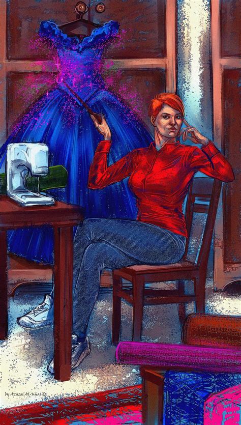 Azazel Al Khalifa Tarot The Queen Of Wands