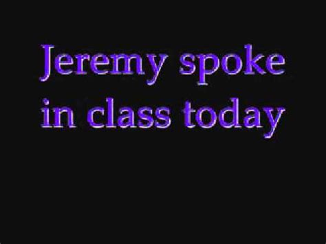 Pearl Jam Jeremy Lyrics Youtube