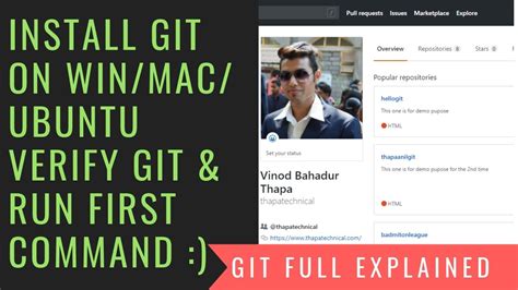 Git Tutorial In Hindi 2 How To Install Git In Hindi Run The First