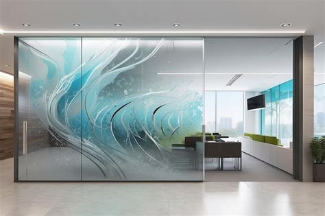 Premium Photo Abstract Design For Glass And Wall Graphics Glass