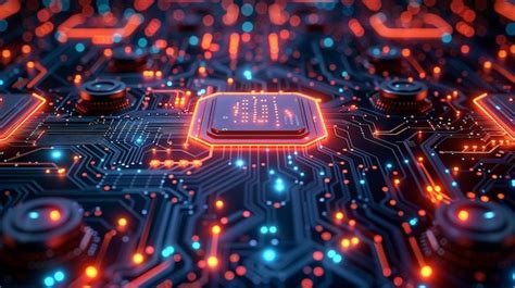 Premium Photo A Ai Based Modern Computer Chip Processor Ic Using By Super Computers With