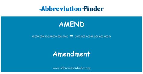 Amend Significa Enmienda Amendment