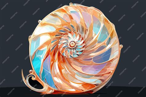 Premium Vector Dream Of Seashell Series Interplay Of Spiral