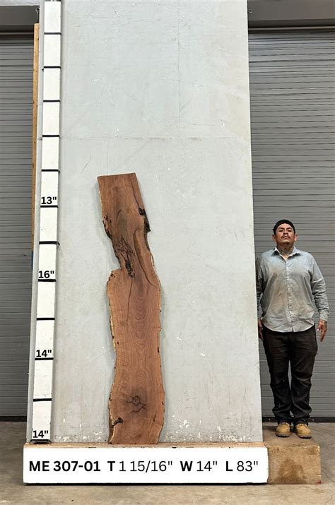 Live Edge Mesquite Wood Slab Me 307 01 Berdoll Sawmill