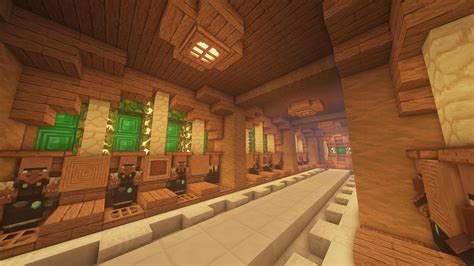 Villager Trading Hall Idea Hall Design Minecraft Interior Design