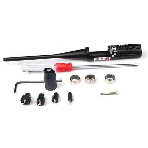 Red Laser Bore Sighter Kit Infrared Calibrator Zeroing Target Settin
