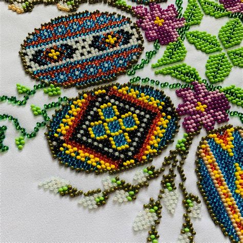 Spring Easter Decor Handmade Beaded Easter Basket Cover Etsy