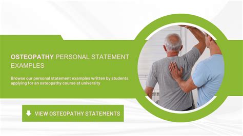 Osteopathy Personal Statement Examples