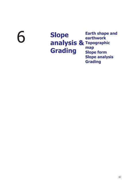 Slope Analysis With Guidelines For Different Scenarios Pdf