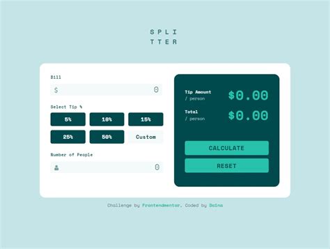 小费计算器下载必备，react框架模板 17素材网