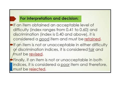 Item Analysis Difficulty Index Discrimination Indexexamanalysis Ppt