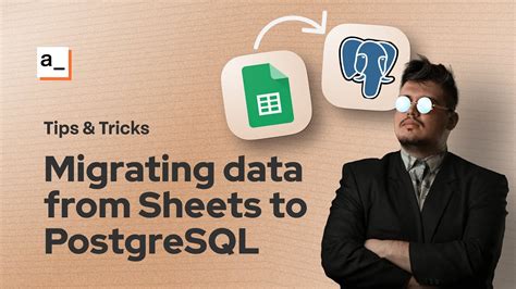 How To Migrate Data From Sheets To Postgresql Using Appsmith Youtube