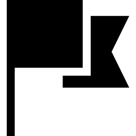 Flag Basic Straight Filled Icon