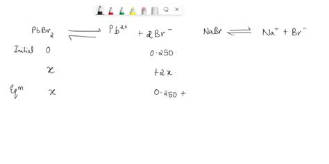 Solved Calculate The Solubility In M Of Leadii Bromide Pbbr2s