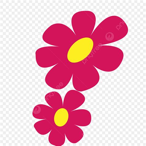 Flores Flores De Dibujos Animados Flores Rojas Dos Png Dibujos Flores
