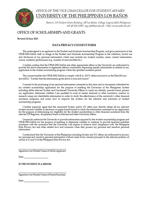 Sa Data Privacy Consent Form Pdf Privacy Information