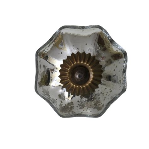 Mercury Glass Cabinet Knob Etsy