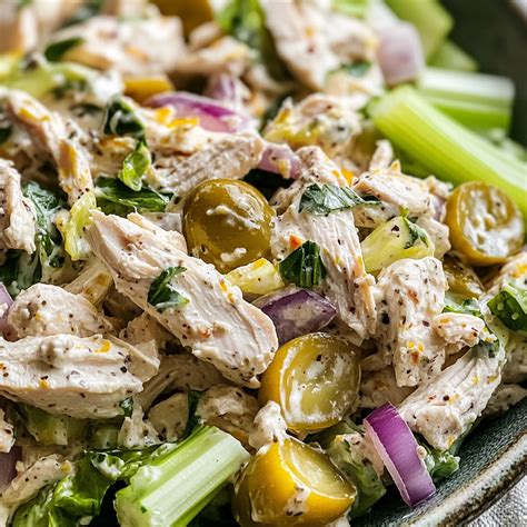 High Protein Pepperoncini Chicken Salad Recipe