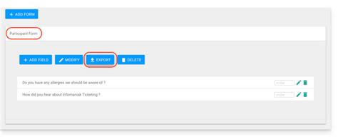 🚀 Ticketing Export Customer And Participant Information Infomaniak