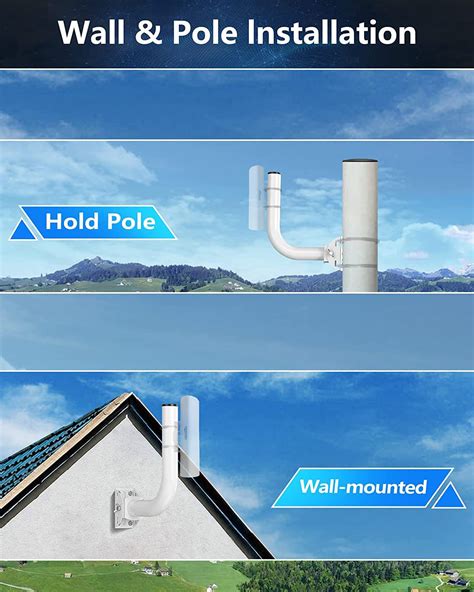 Getuscart Universal Antenna Mount 11 Inch J Pole Mount Accessory For