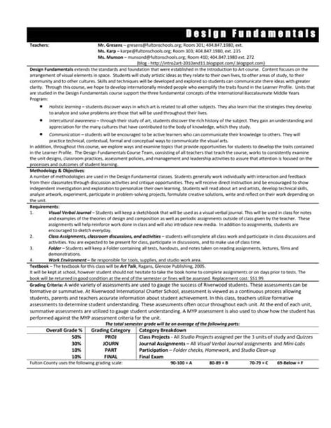 Syllabus Design Spring2011 Doc