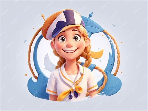 Premium Photo Sailor Logo Or Mascot Template