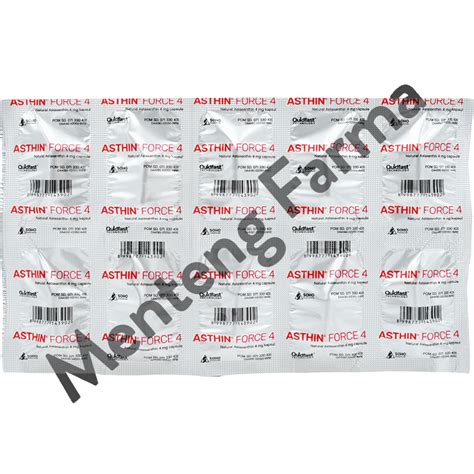 Asthin Force 4 Mg 10 Kapsul Antioksidan Alami Menjaga Kesehatan Tubu Apotek