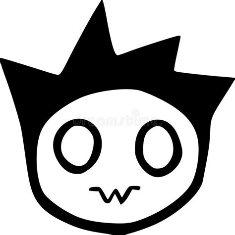 Cute Ghost Face Cartoon Icon Design Illustration Stock Illustration