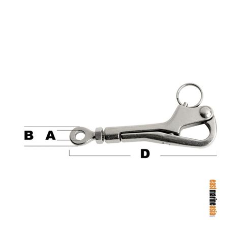 Stainless Steel 316 Pelican Hook With Eye East Marine Asia