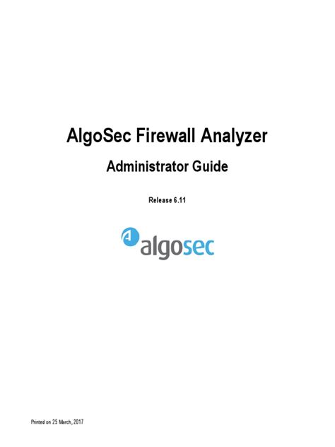 Guia Configuración Algosec En R80 Checkpoint V6 11 Pdf