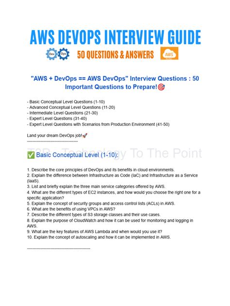 aws devops interview questions quick guide w pdf amazon web services security