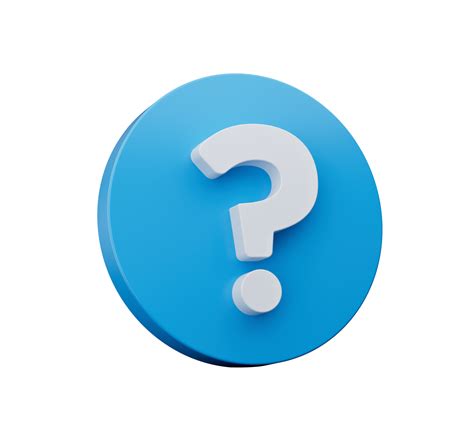 Blue Question Mark Icon Sign Or Ask Faq Answer Symbol Isolated 3d