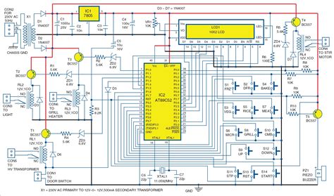 Microwave Oven Circuit Diagram