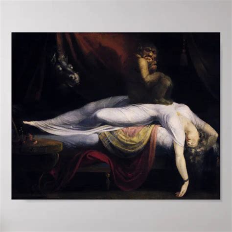 Henry Fuseli The Nightmare Painting Poster Zazzle
