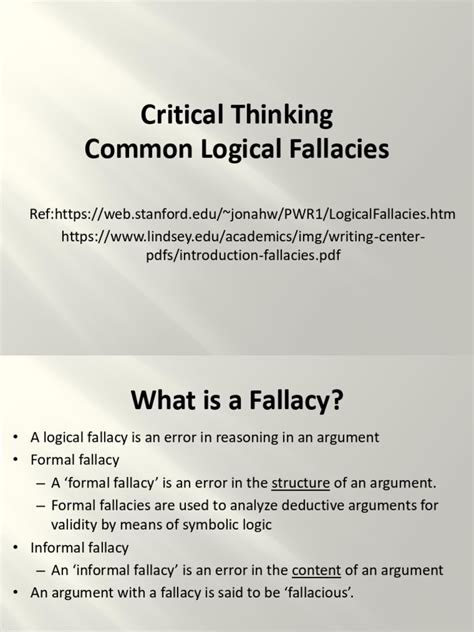 Logical Fallacies Guide For Debaters Pdf Fallacy Argument