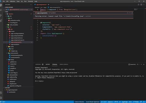 Parsing Error Cannot Read File C Ionic Tsconfig Json Eslint Ionic Framework Ionic Forum