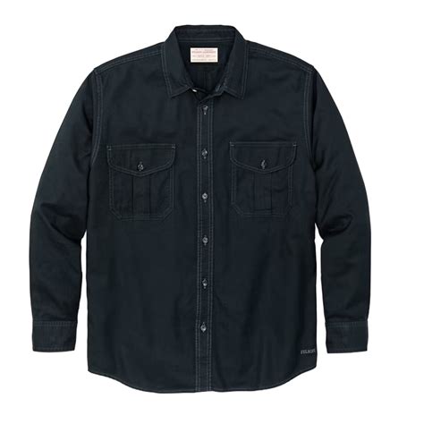 Filson Lightweight Alaskan Guide Shirt Midnight Navy Garmentory