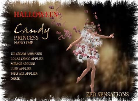 Second Life Marketplace Zed Sensationshalloween Candy Princess