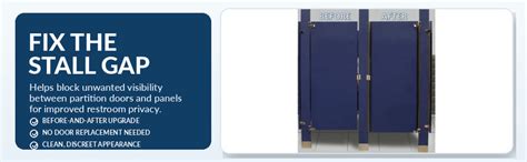 Bathroom Partition Door Privacy Strip Kit 650 1010 Tph Supply Tph