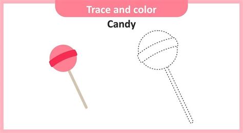 Trace And Color Candy Colorful Candy