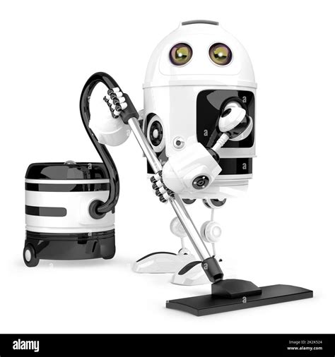 Robot Cleaner Technology Concept Isolated Contains Clipping Path